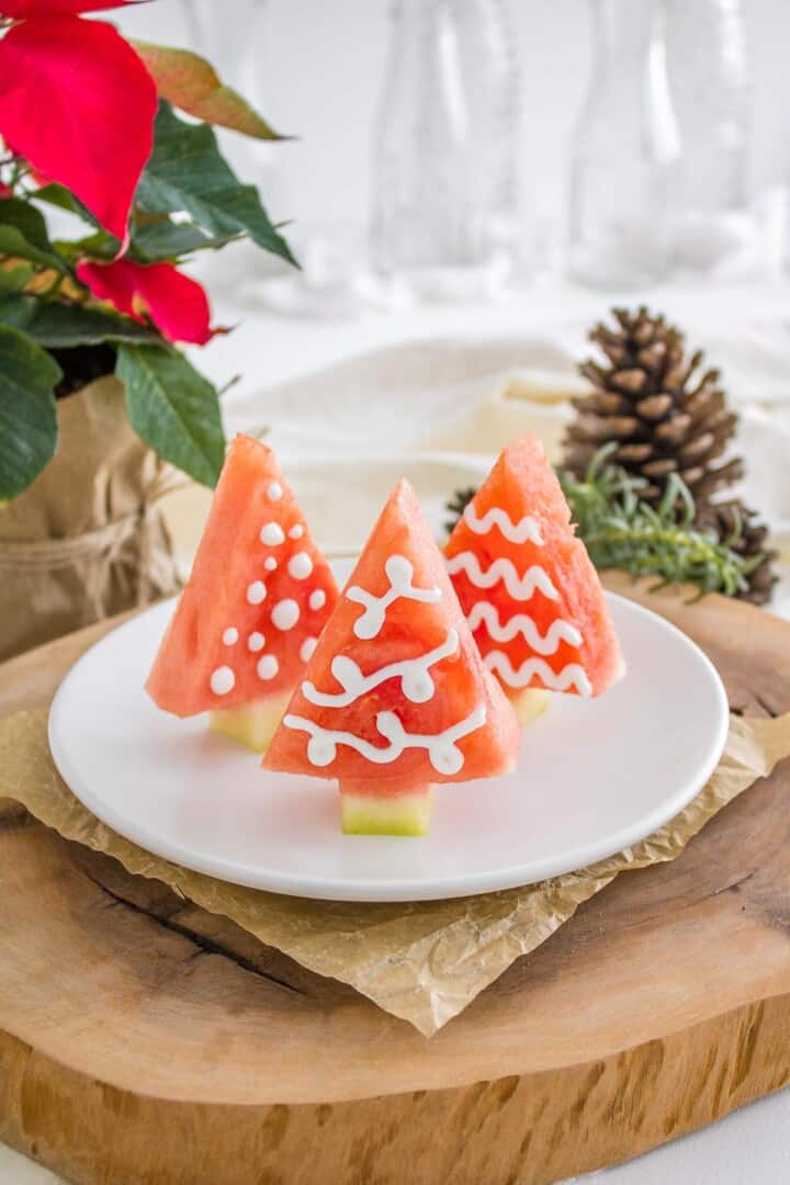 Watermelon Christmas Trees - Make It Skinny Please