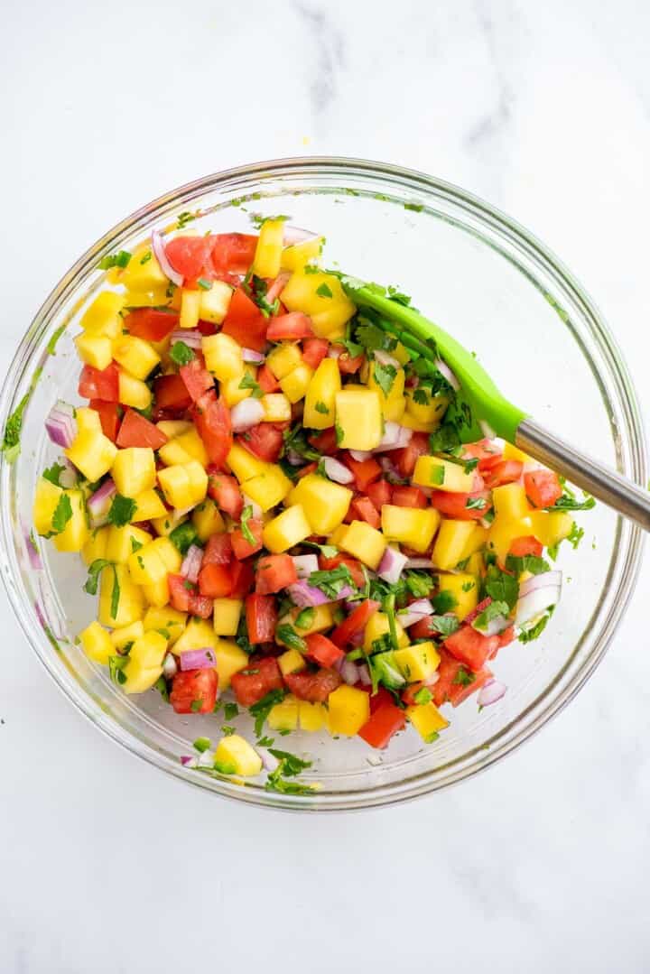 Mango Pico de Gallo (Fresh Mango Salsa) - Make It Skinny Please