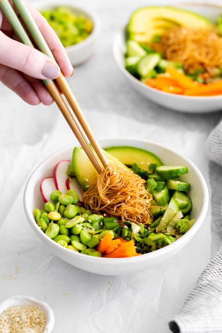 Fresh Spring Roll Bowls - Make It Skinny Please