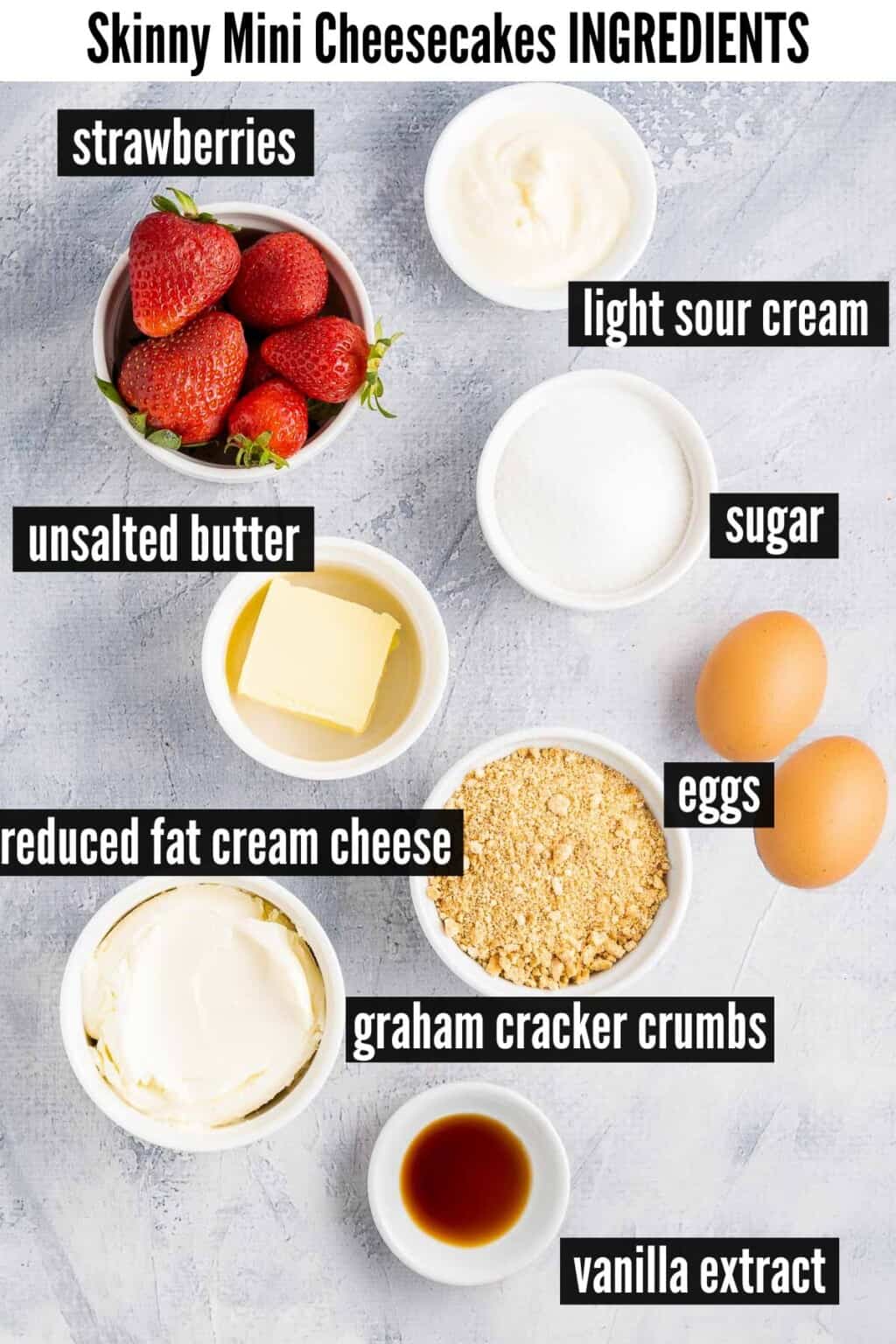 Skinny Mini Cheesecakes - Make It Skinny Please
