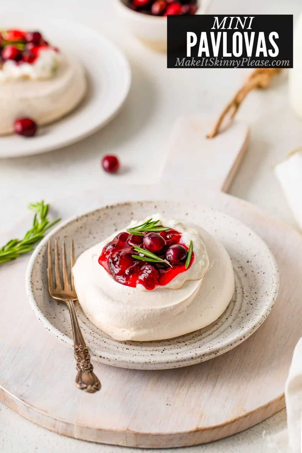 Easy Mini Pavlovas - Make It Skinny Please