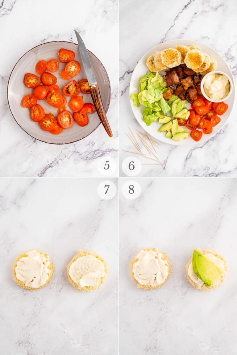 Mini BLT Appetizer Sandwiches - Make It Skinny Please