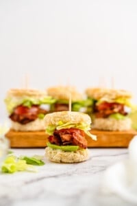 Mini BLT Appetizer Sandwiches - Make It Skinny Please