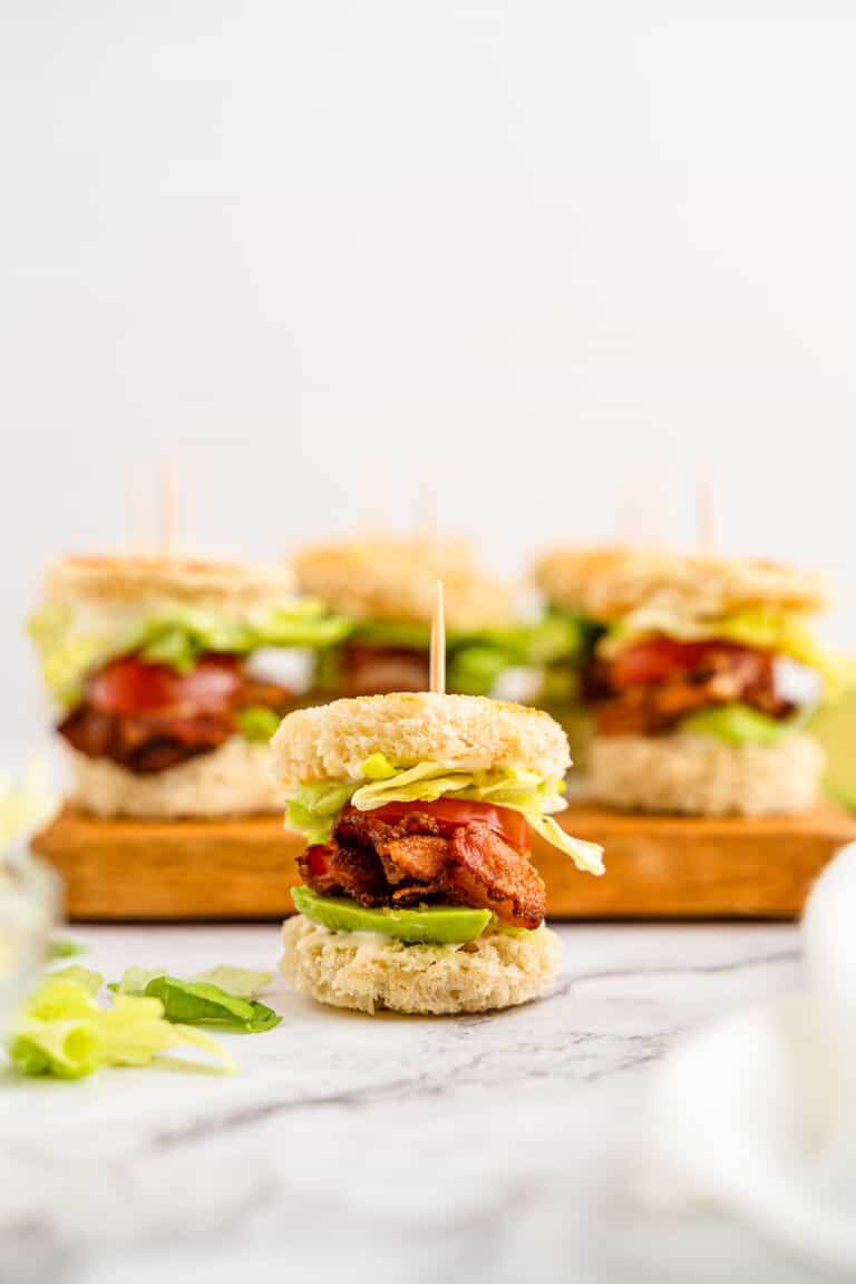 Mini BLT Appetizer Sandwiches - Make It Skinny Please