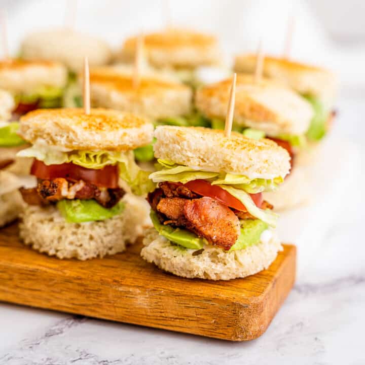 Mini BLT Appetizer Sandwiches - Make It Skinny Please