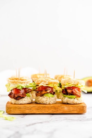 Mini BLT Appetizer Sandwiches - Make It Skinny Please
