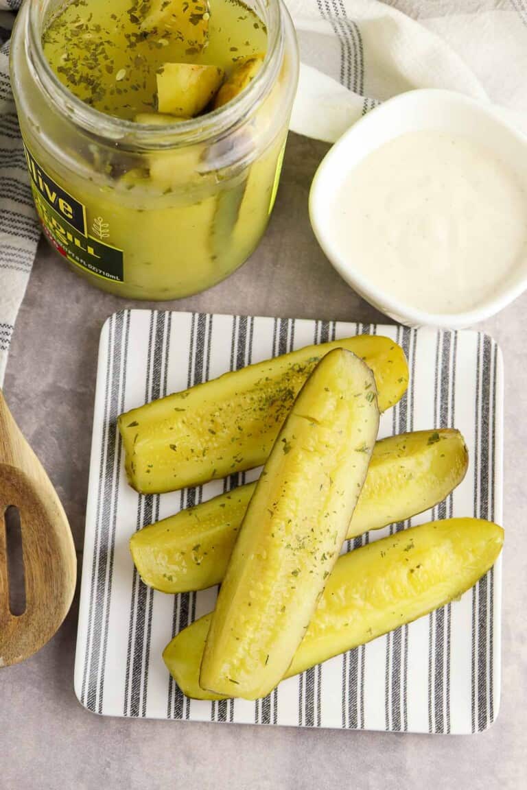 How to Make Ranch Pickles (no canning recipe) - Make It Skinny Please