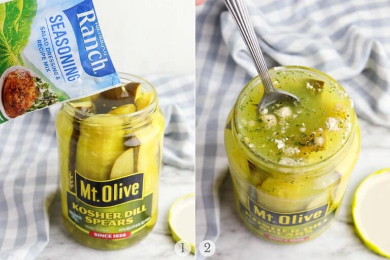 How to Make Ranch Pickles (no canning recipe) - Make It Skinny Please